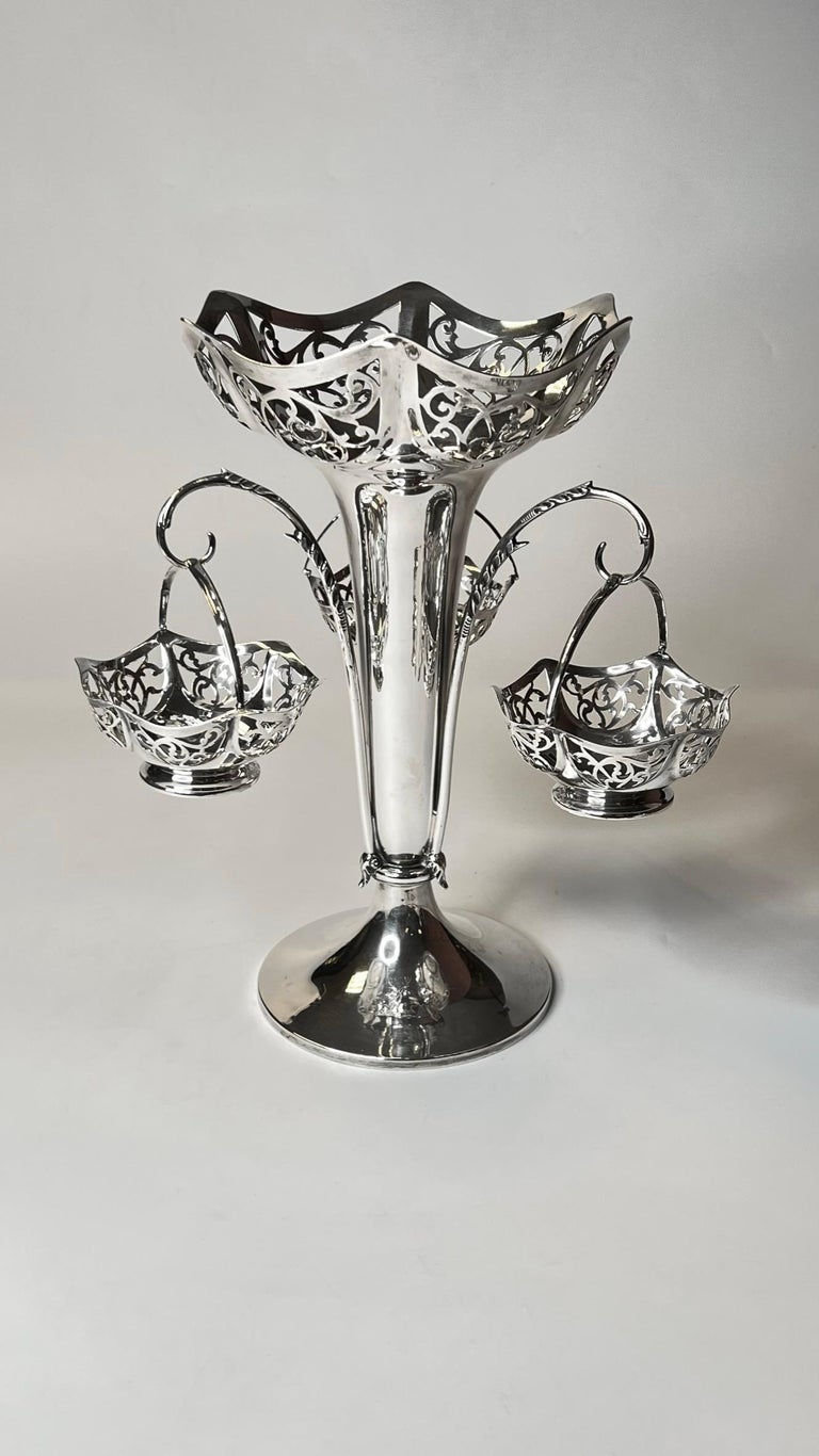 English Sterling Silver Epergne, Goldsmiths and Silversmiths Co, 1893 ...