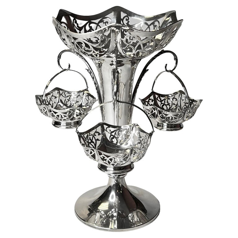 English Sterling Silver Epergne, Goldsmiths and Silversmiths Co, 1893 ...