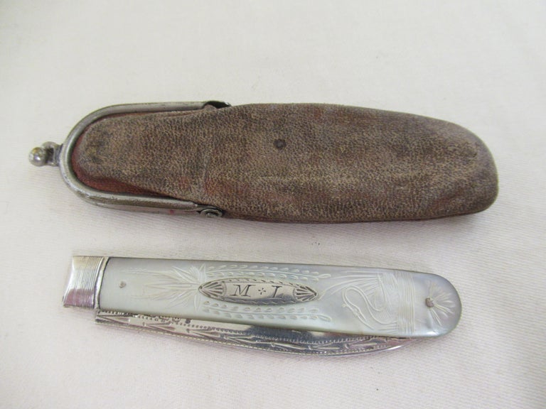 English Sterling Silver and M of P Victorian Fruit Knife Hallmark ...