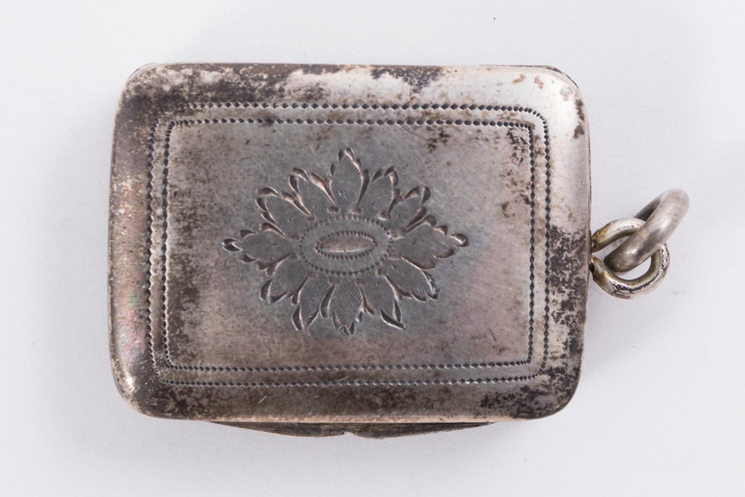 English Sterling Silver Vinaigrette Box, circa 1812 at 1stDibs