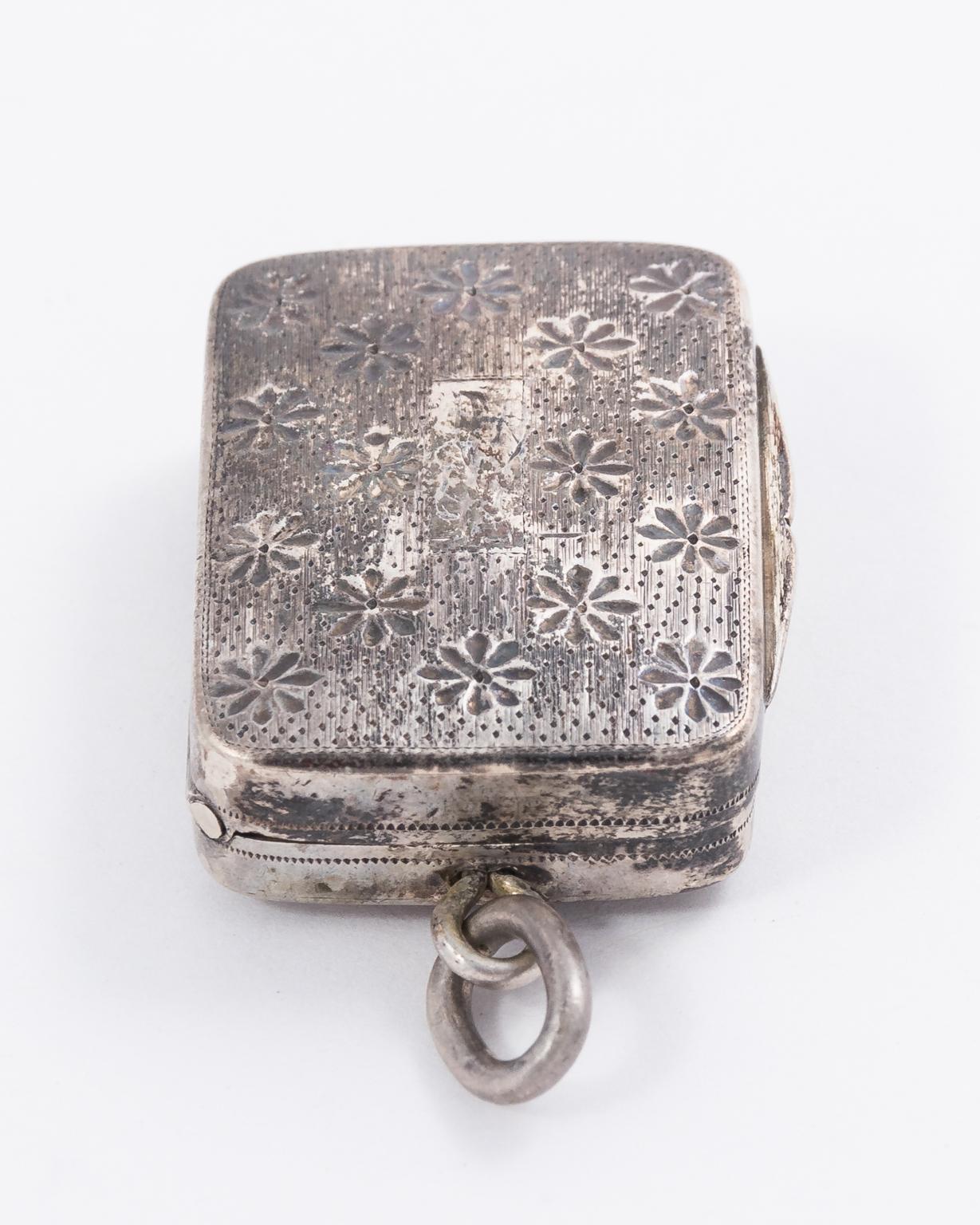 English Sterling Silver Vinaigrette Box, circa 1812 at 1stDibs