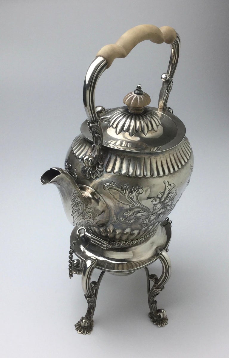 English Sterling Tip Kettle by Mappin and Web, London, 1893-1895 For ...