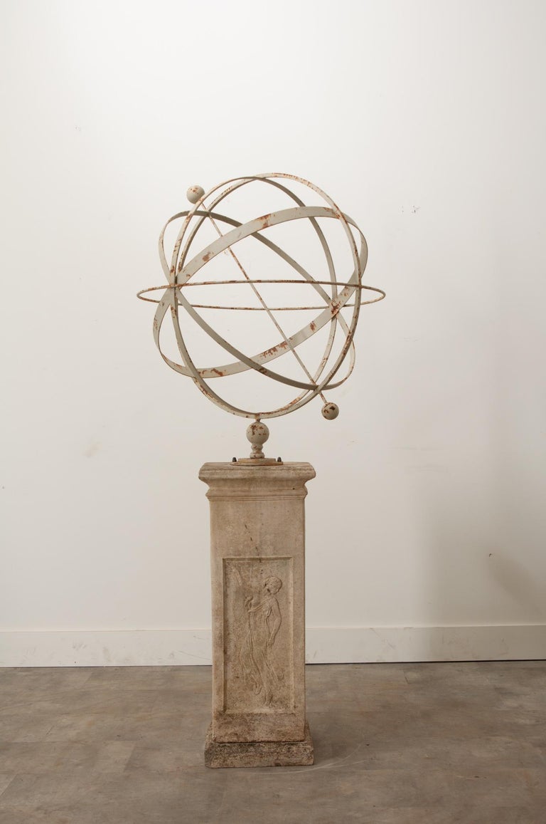 English Stone and Metal Armillary For Sale at 1stDibs