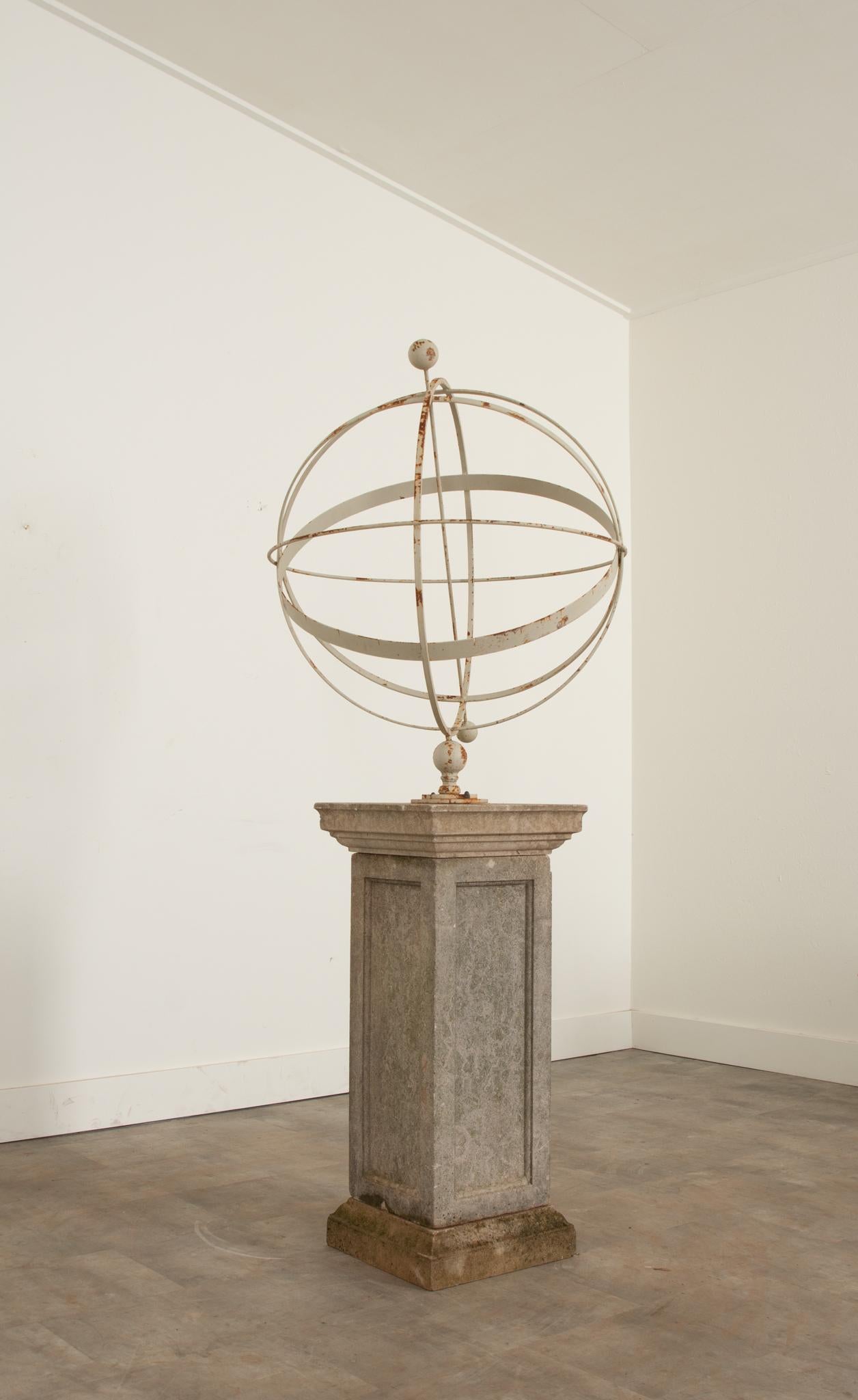 English Stone and Metal Armillary at 1stDibs