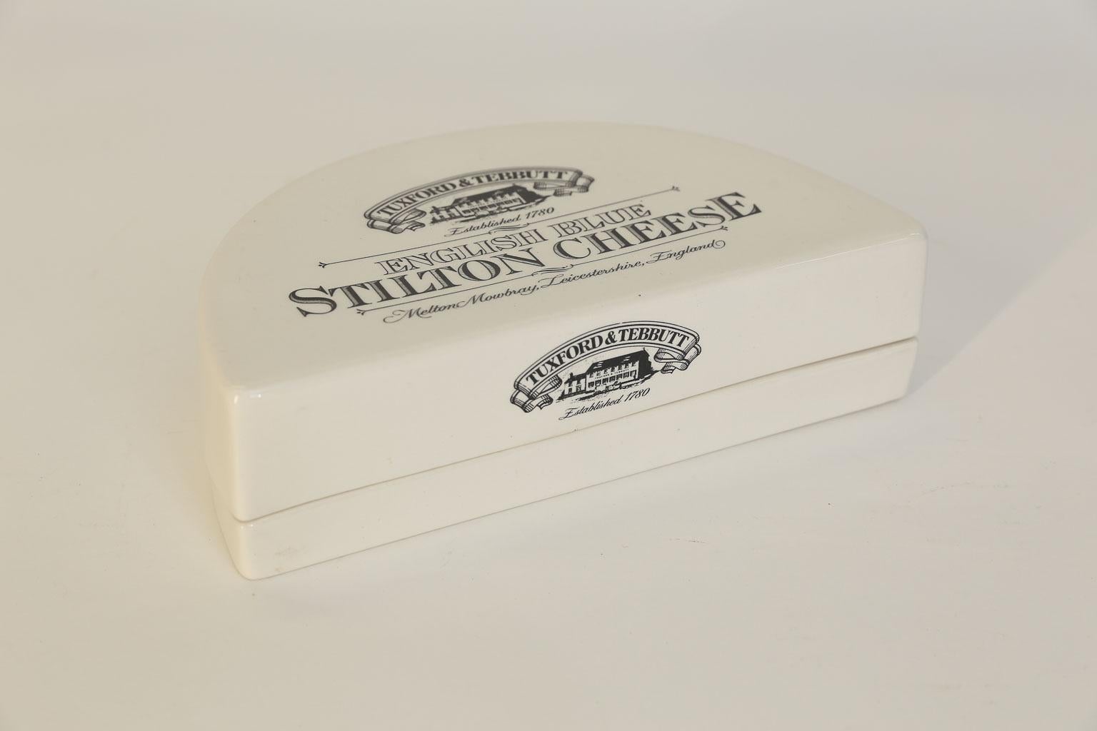 English Stoneware Tuxford and Tebbutt Stilton Cheese Box For Sale at ...
