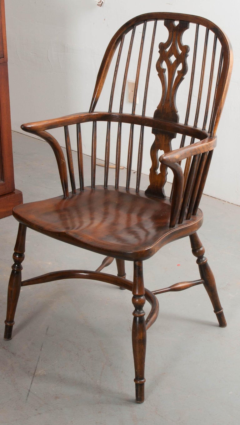 English Style Oak Windsor Chair Set at 1stDibs | oak windsor dining ...