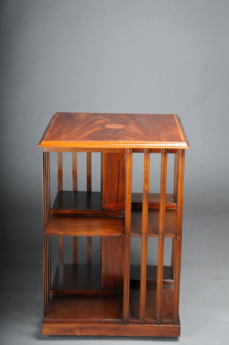 English Style Rondell Revolving Bookcase/ Shelf Stained Mahogany For ...
