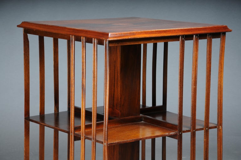 English Style Rondell Revolving Bookcase/ Shelf Stained Mahogany For ...