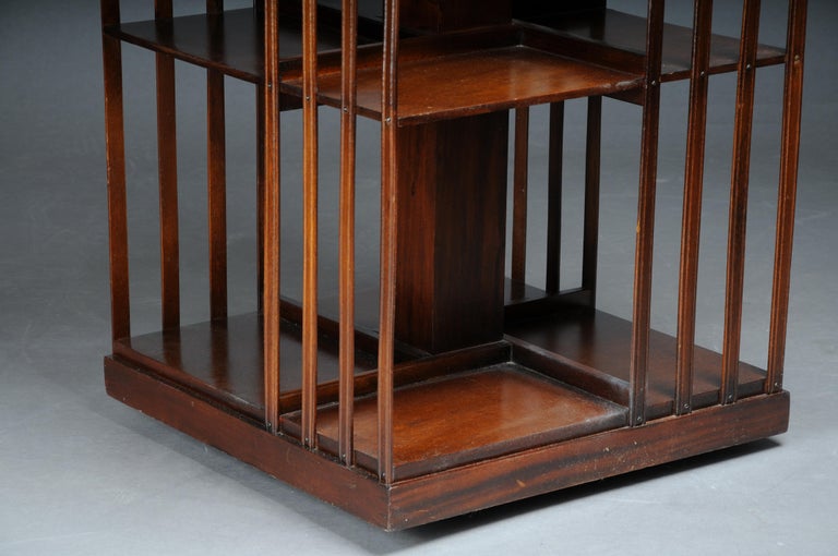 English Style Rondell Revolving Bookcase/ Shelf Stained Mahogany For ...