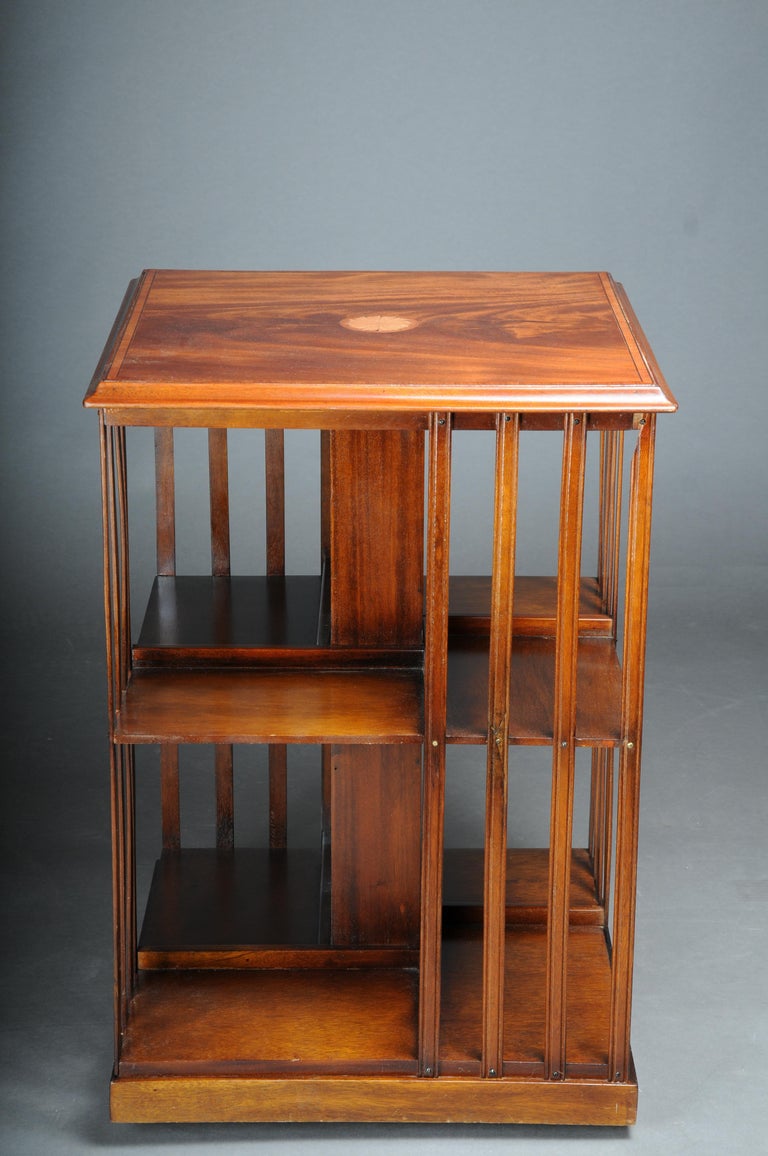 English Style Rondell Revolving Bookcase/ Shelf Stained Mahogany For ...