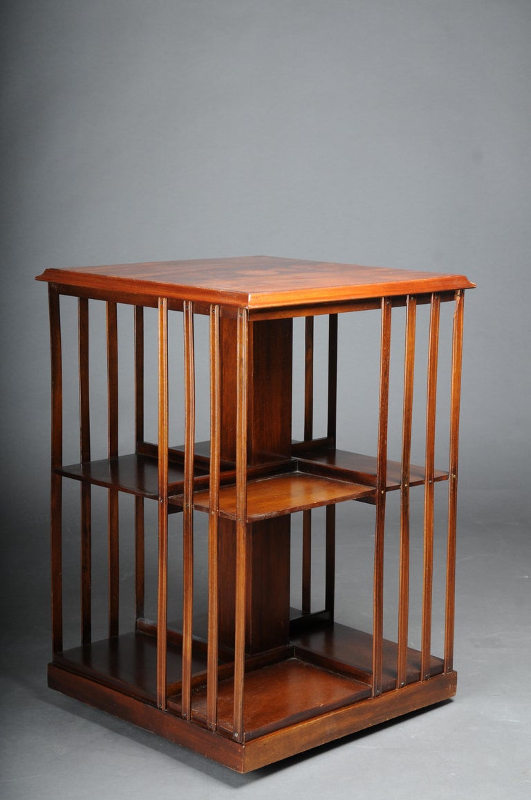 English Style Rondell Revolving Bookcase/ Shelf Stained Mahogany For ...