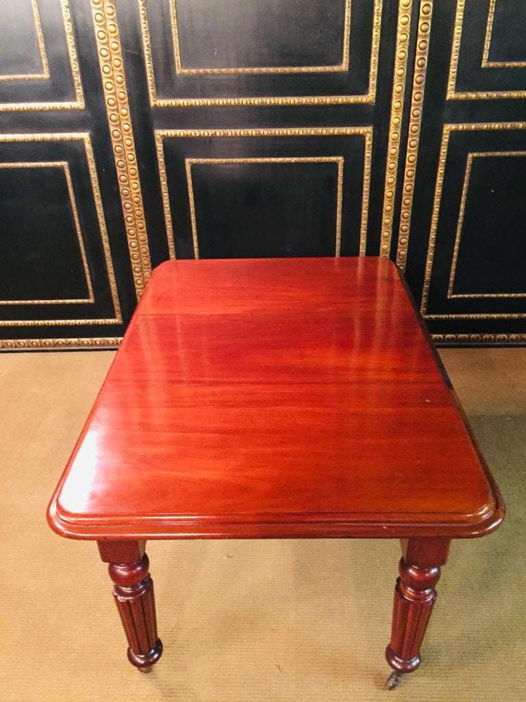Antique English Table Solid Mahogany polished circa 1850 Joseph Fitter ...