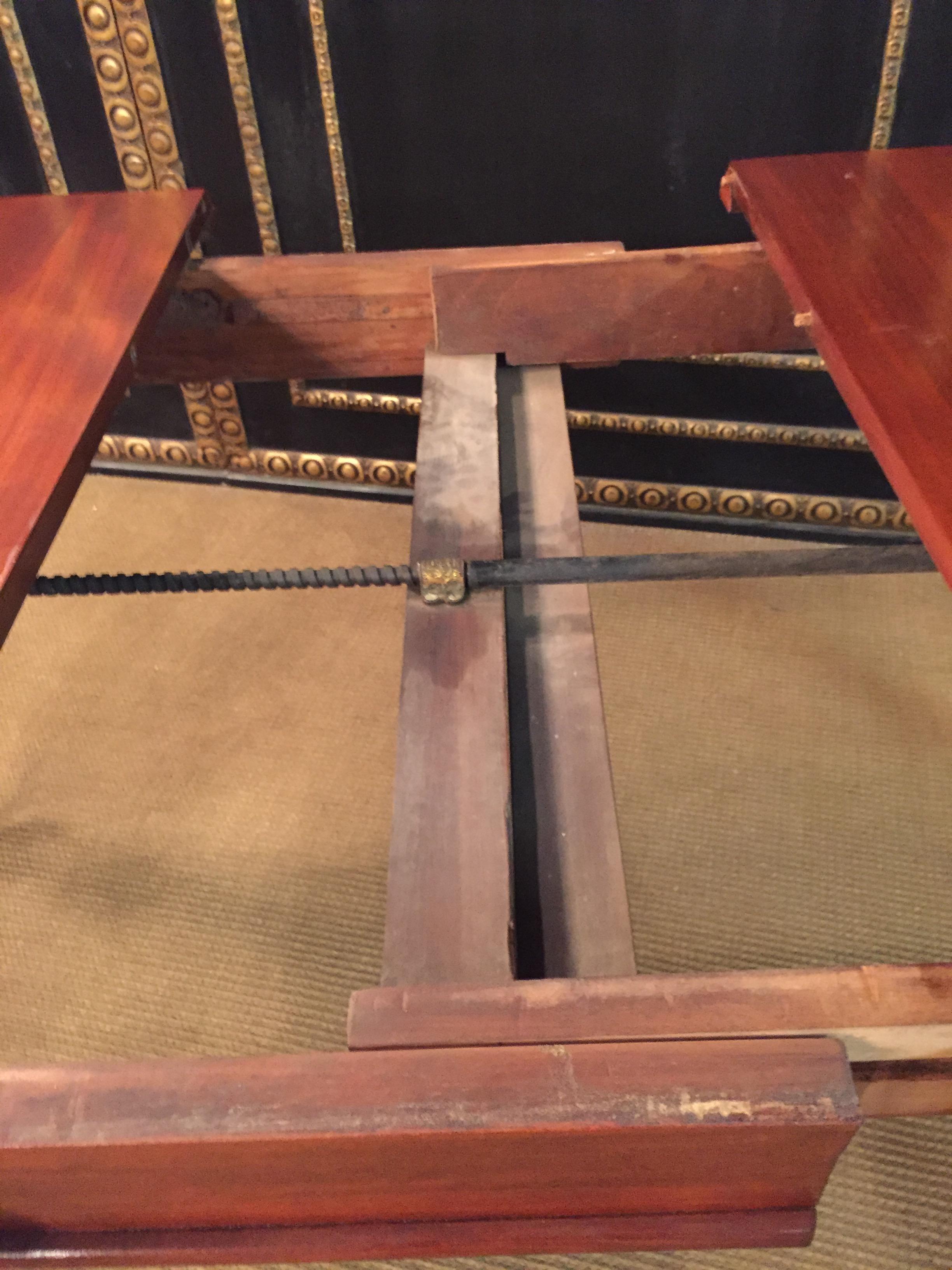 English Table Solid Mahogany circa 1850 Signed.Joseph Fitter For Sale ...