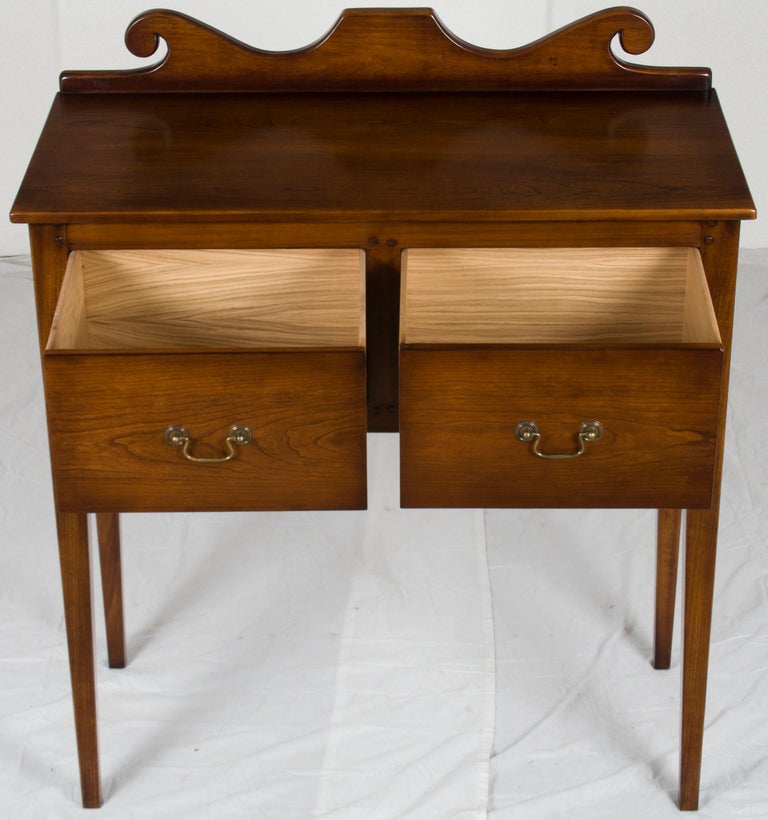 English Tall Two-Drawer Cherry Huntboard Server Sideboard For Sale at ...