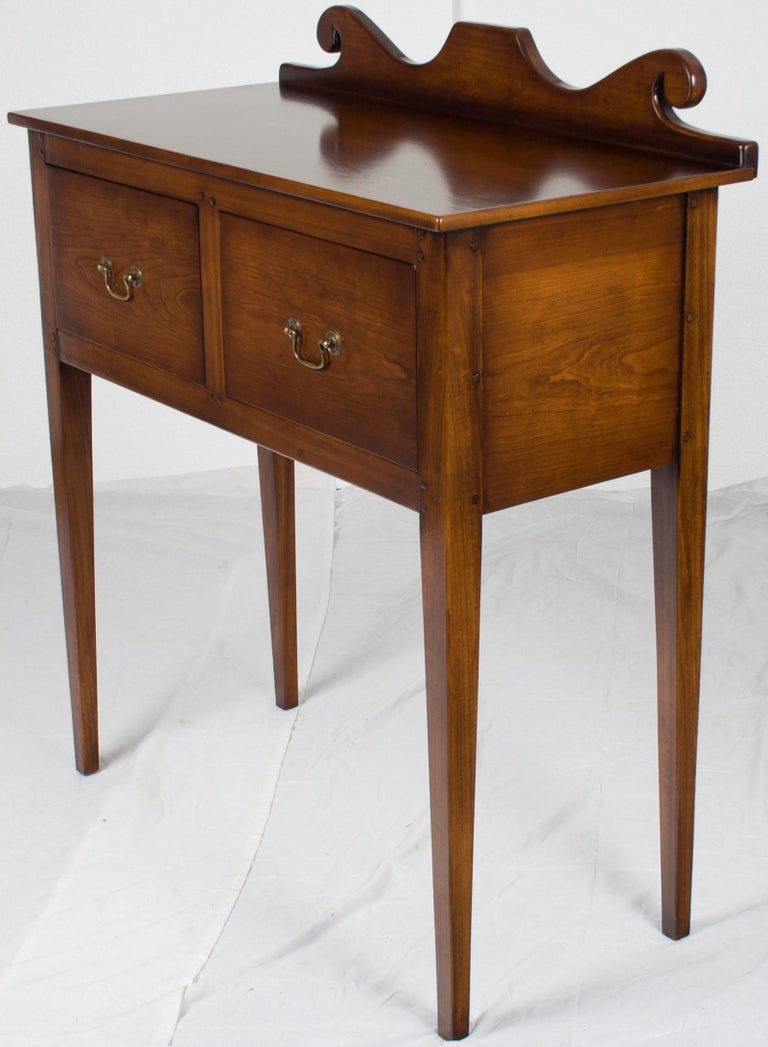 English Tall Two-Drawer Cherry Huntboard Server Sideboard For Sale at ...