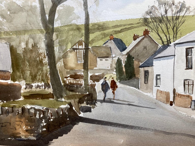 English Town, Signed Original British Watercolour Painting For Sale at ...