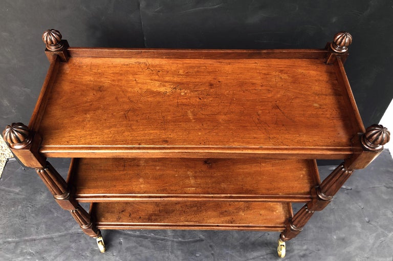English Trolley or Console Server of Mahogany at 1stDibs