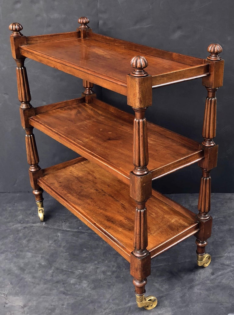 English Trolley or Console Server of Mahogany at 1stDibs