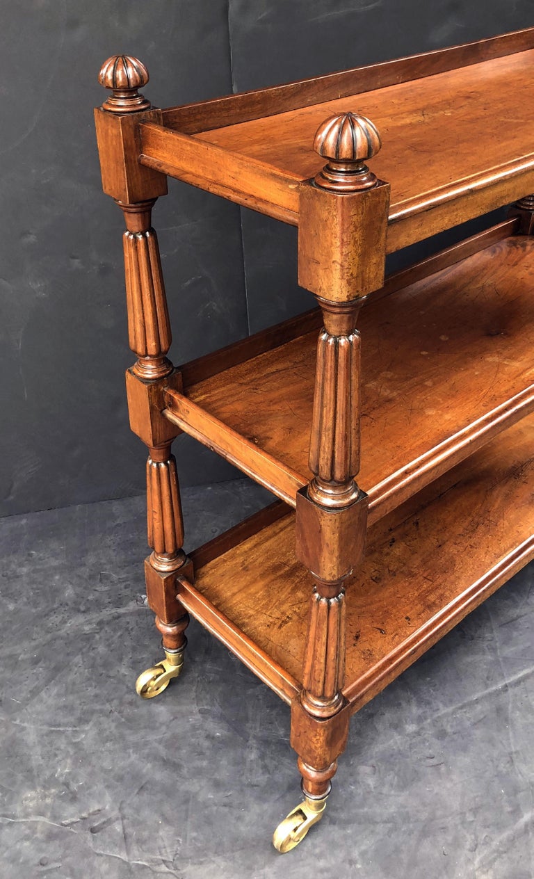 English Trolley or Console Server of Mahogany at 1stDibs