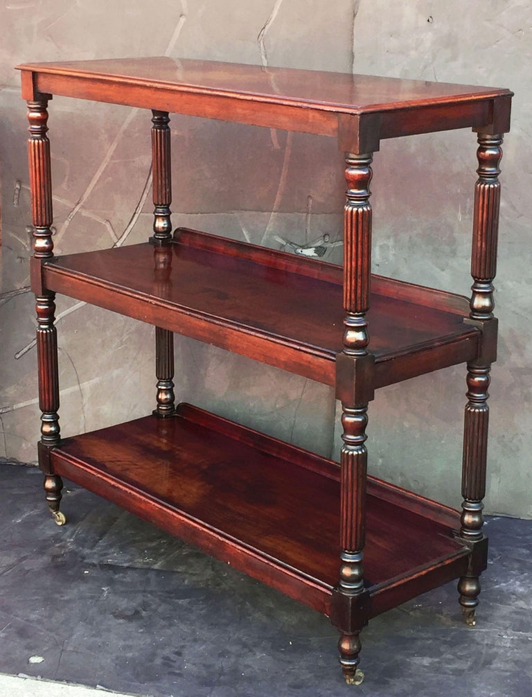 English Trolley or Console Server of Mahogany 'William IV Style' at 1stDibs