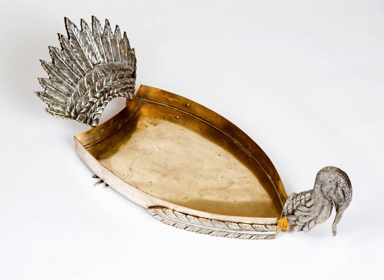 English Silver Plate Turkey Platter, circa 19th Century at 1stDibs