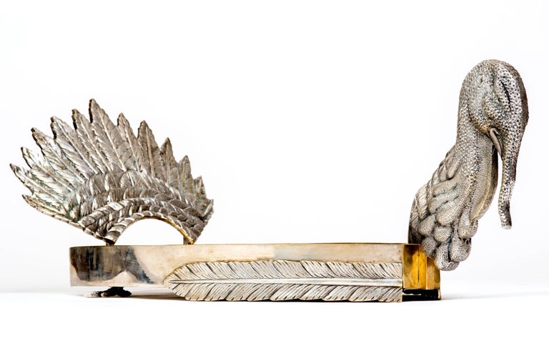 English Silver Plate Turkey Platter, circa 19th Century at 1stDibs