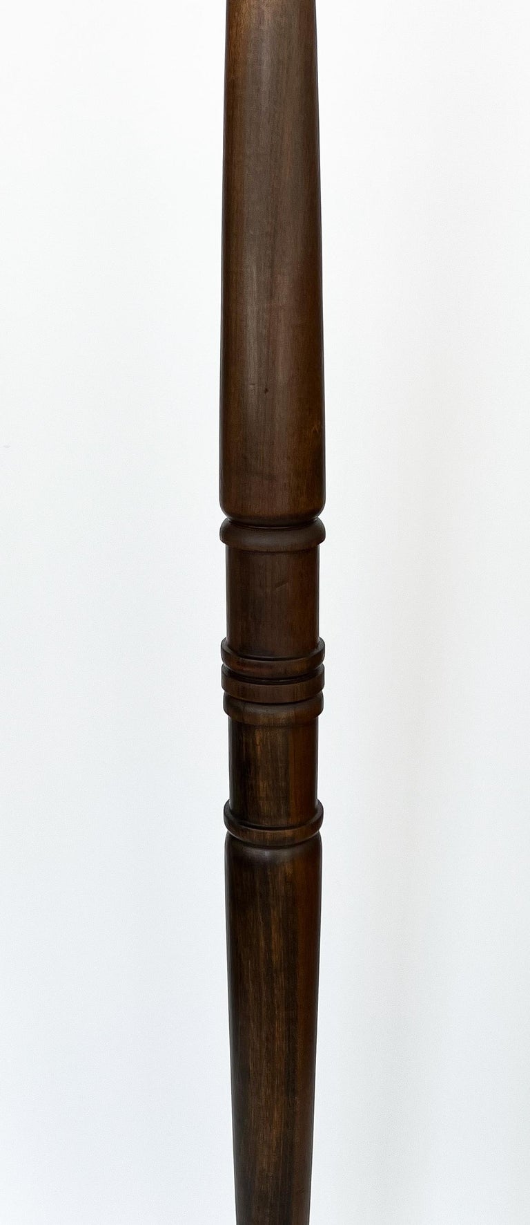 English Turned Solid Wood Floor Lamp at 1stDibs | turned wood floor lamp