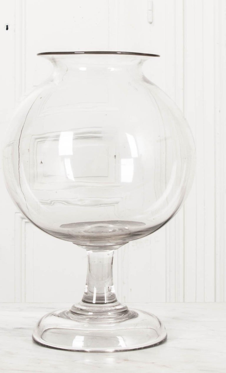 English Victorian Blown-Glass Fishbowl at 1stDibs