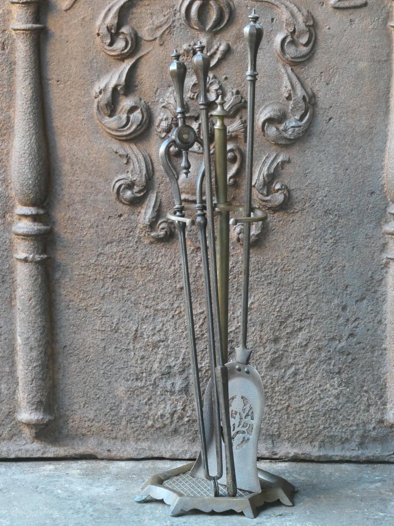 English Victorian Fireplace Tools, 19th C For Sale at 1stDibs