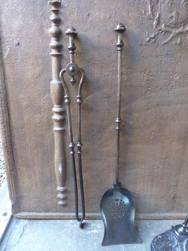 English Victorian Fireplace Tools or Fire Tools, 19th Century at 1stDibs