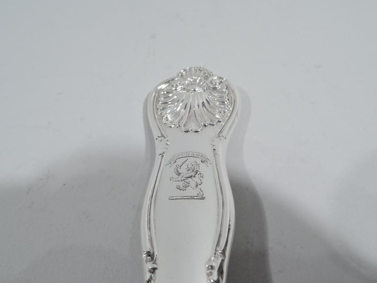 English Victorian Georgian Queen Sterling Silver Soup Ladle For Sale at ...