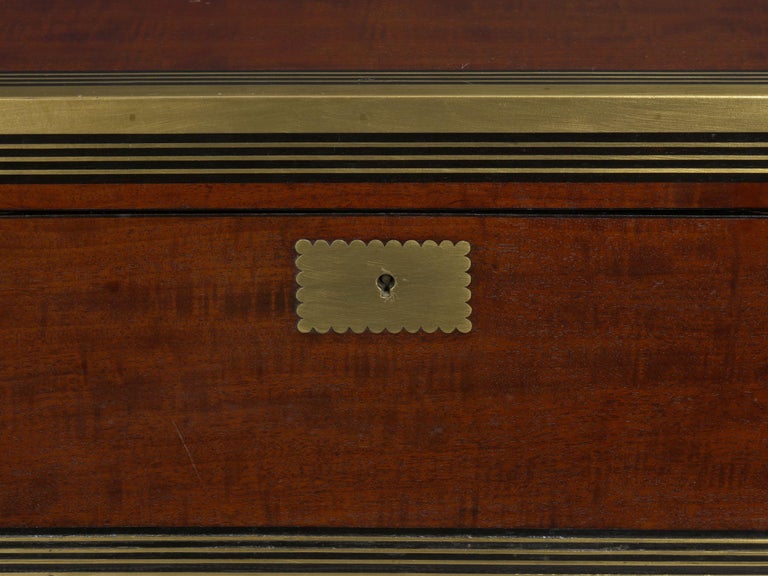 English Victorian Mahogany Writing Slope Desk with J. Bramah Locks ...