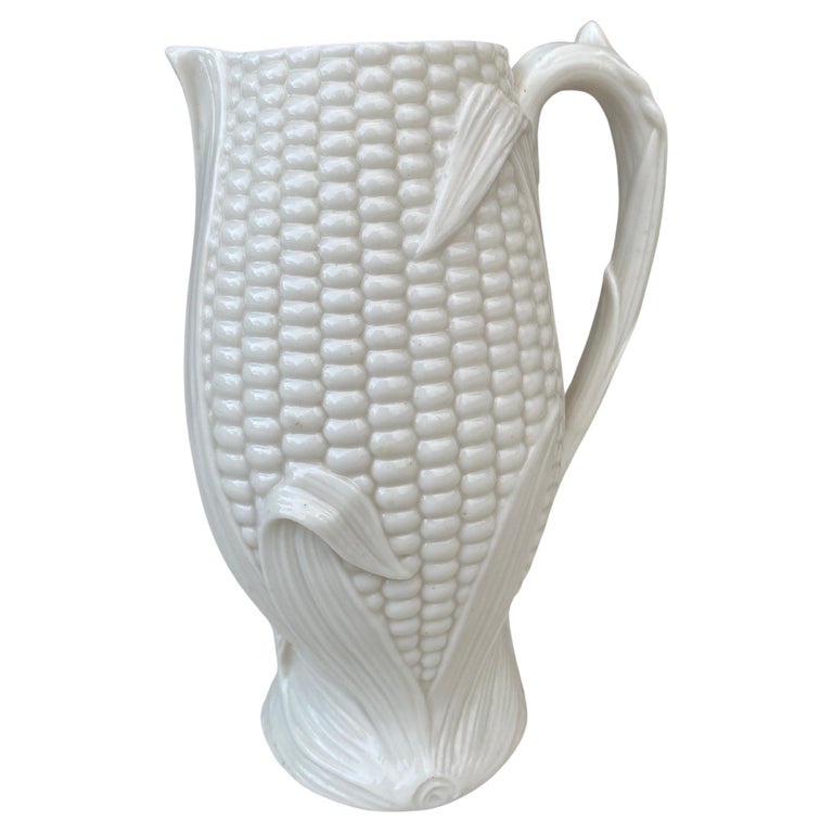 English Victorian Parian Majolica Corn Pitcher, circa 1890 For Sale at ...
