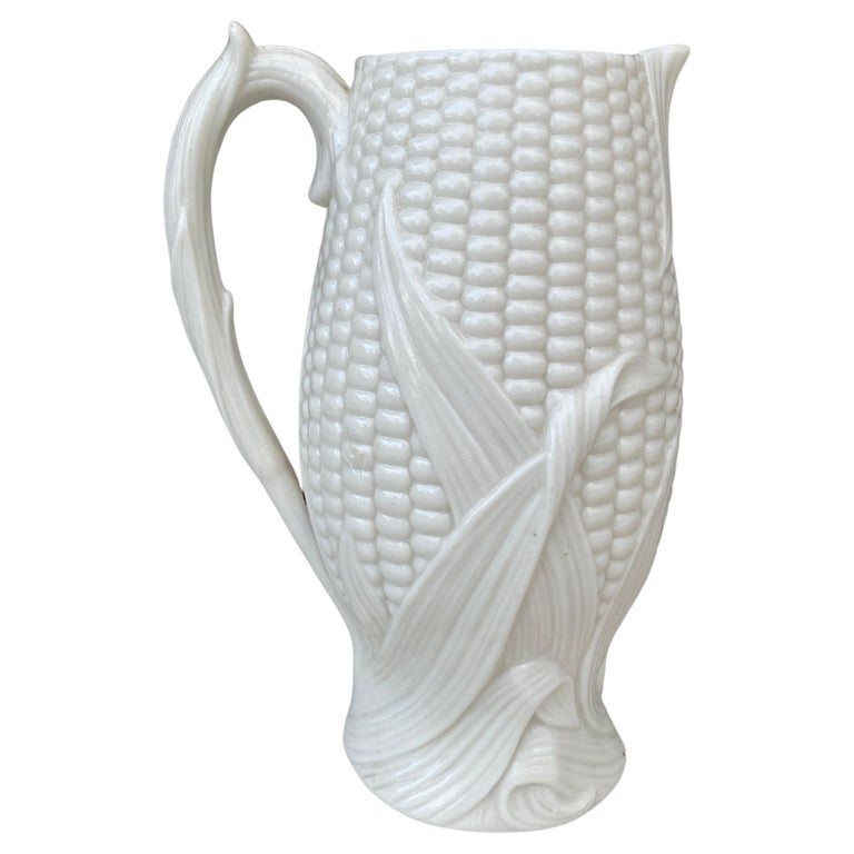 English Victorian Parian Majolica Corn Pitcher, circa 1890 For Sale at ...