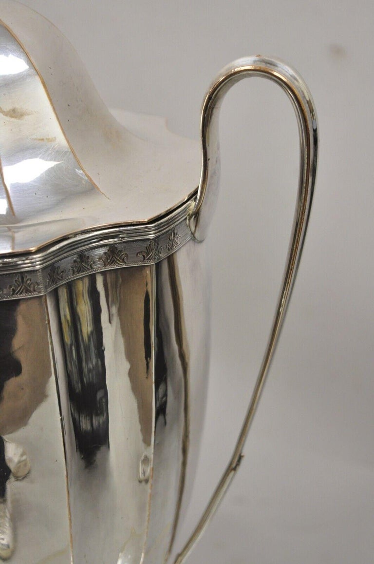 English Victorian Regency Silver Plate Trophy Cup Urn Coffee Dispenser ...