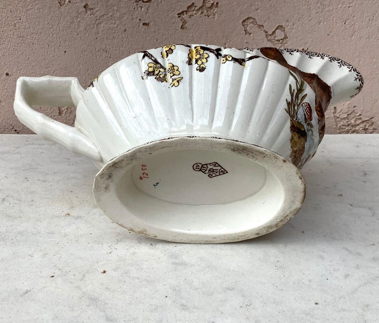 English Victorian Transferware Saucer with Fish, circa 1882 For Sale at ...