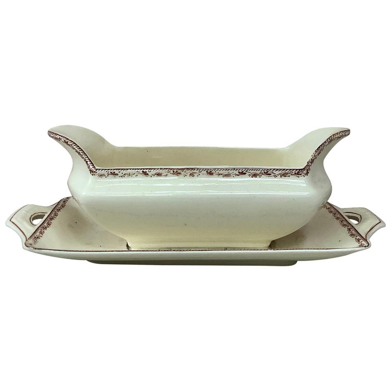 English Victorian Transferware Saucer with Fish, circa 1882 For Sale at ...