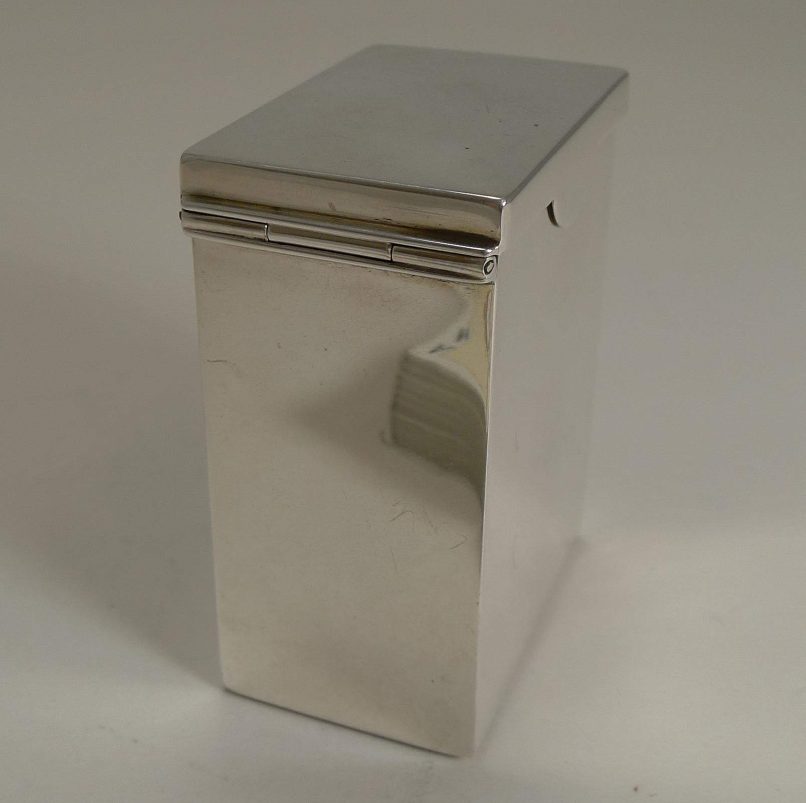 English Victorian Sterling Silver Playing Card Box, 1899 at 1stDibs ...