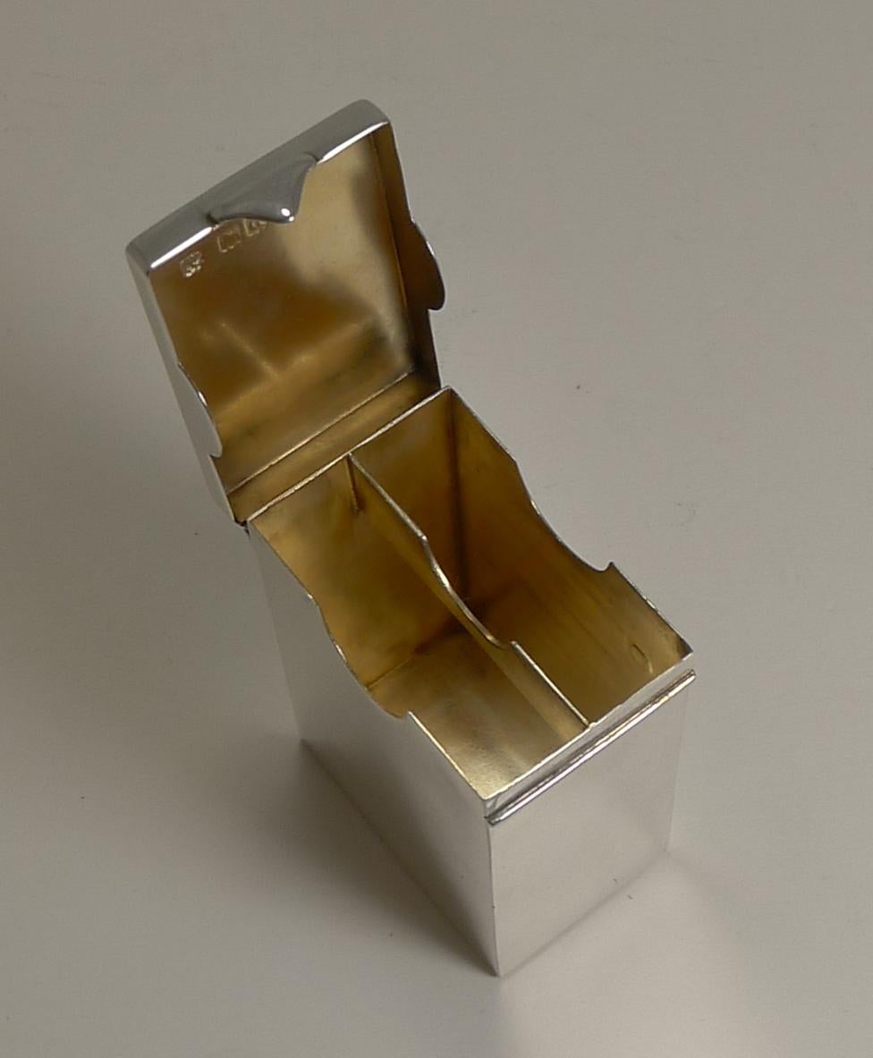 English Victorian Sterling Silver Playing Card Box, 1899 at 1stDibs ...