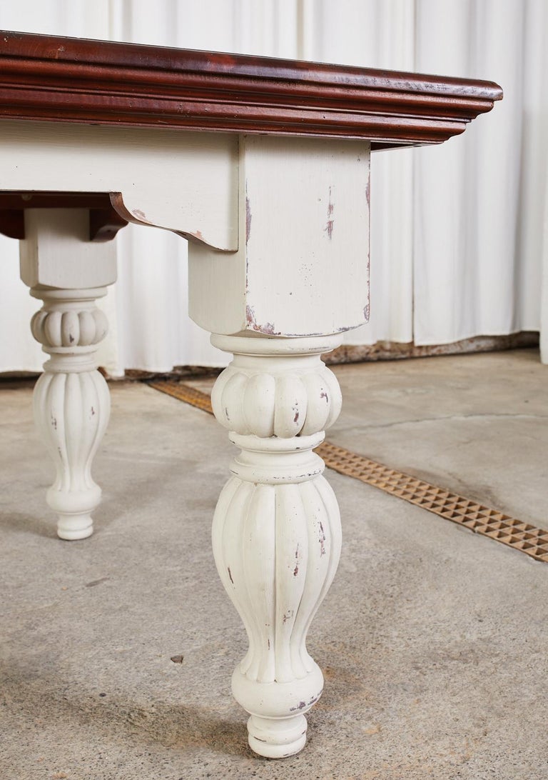 English Victorian Style Farmhouse Harvest Dining Table For Sale at 1stDibs