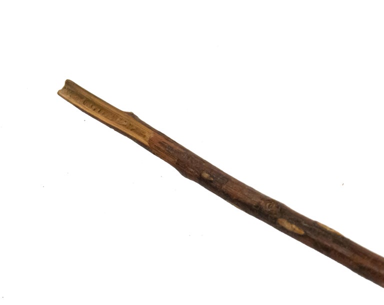 English Victorian Style Wood Cane with Hand Holding Key at 1stDibs