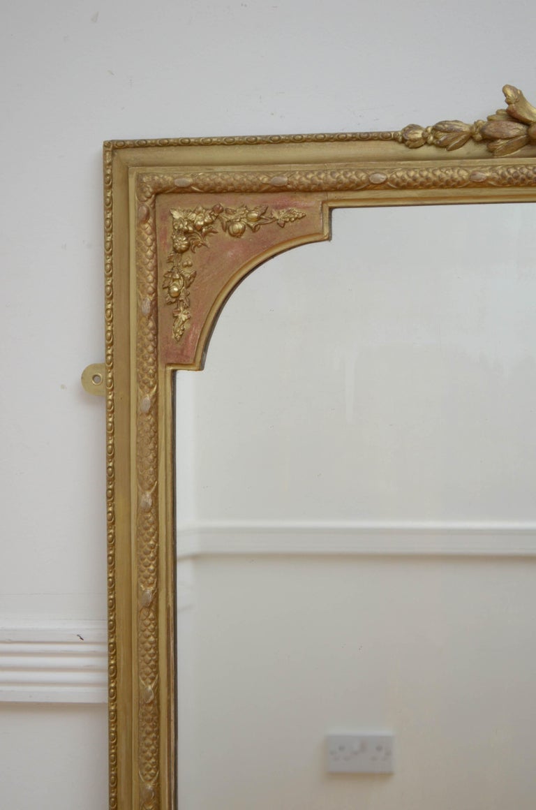 English Victorian Wall Mirror For Sale at 1stDibs