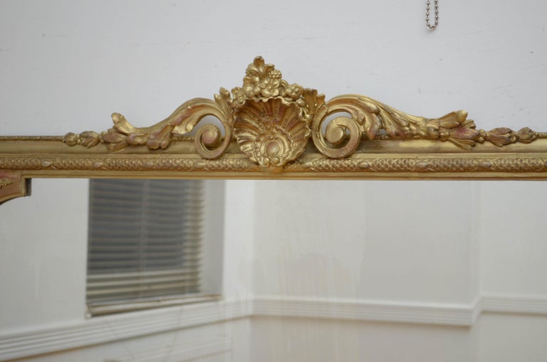 English Victorian Wall Mirror For Sale at 1stDibs