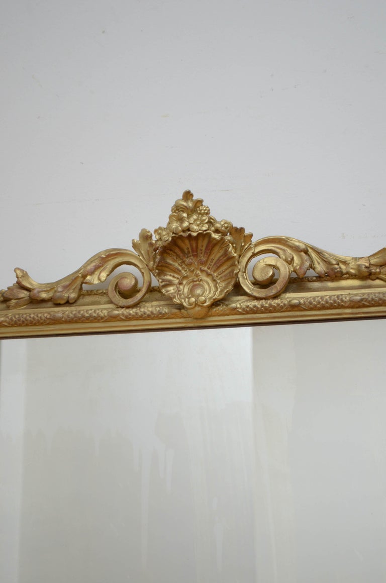 English Victorian Wall Mirror For Sale at 1stDibs