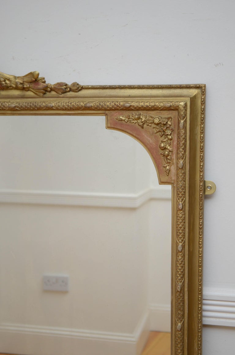 English Victorian Wall Mirror For Sale at 1stDibs