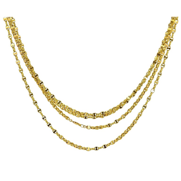 English Vintage Gold Chain at 1stDibs