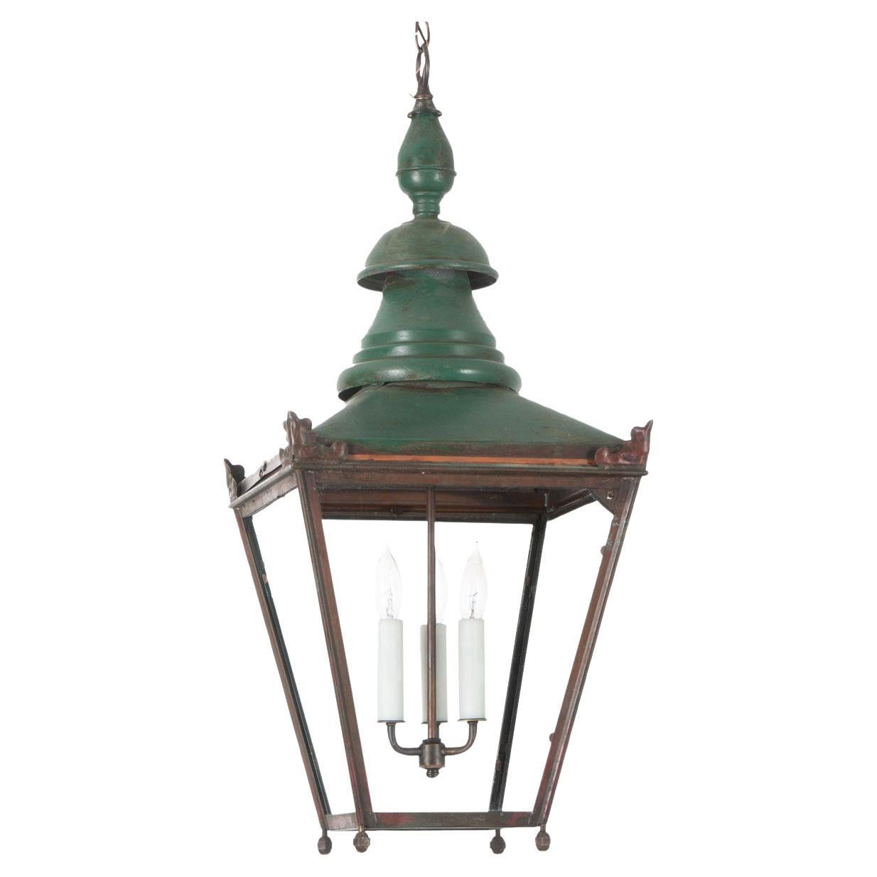 English Silver Plated Lantern For Sale at 1stDibs