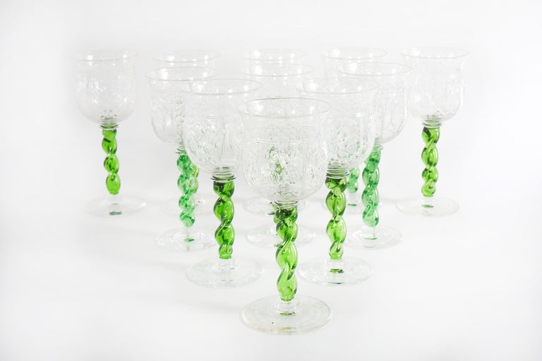 English Webb, Corbett Crystal Glassware Service For Sale at 1stDibs