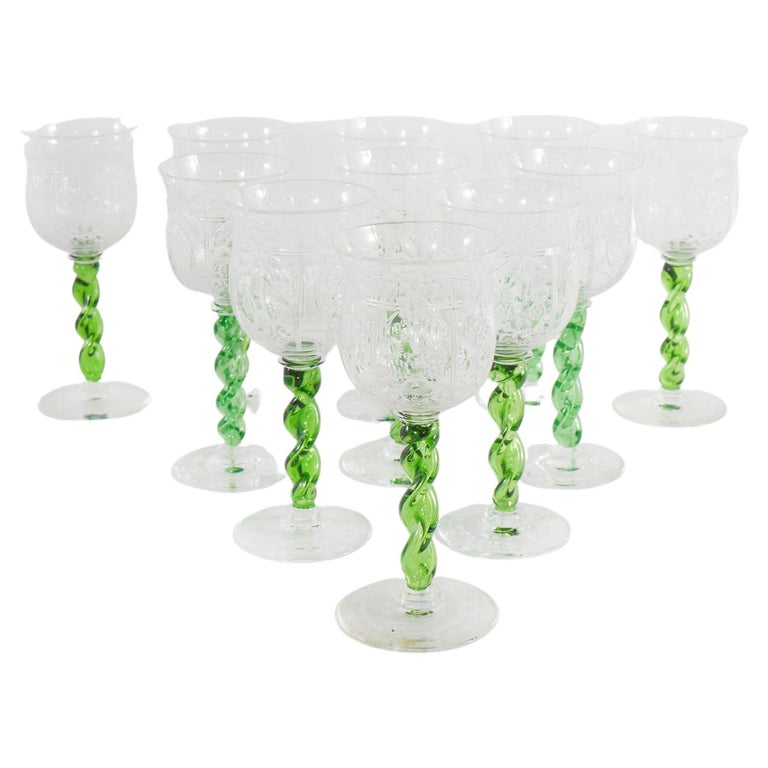 English Webb, Corbett Crystal Glassware Service For Sale at 1stDibs