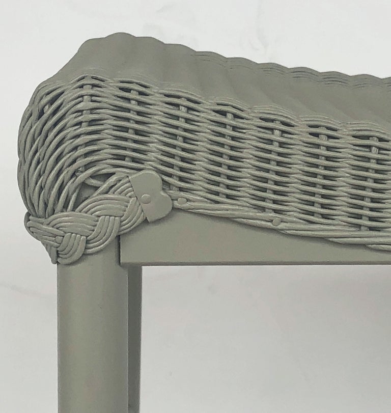 English Wicker Garden Stool or Ottoman by Lloyd Loom at 1stDibs | lloyd ...